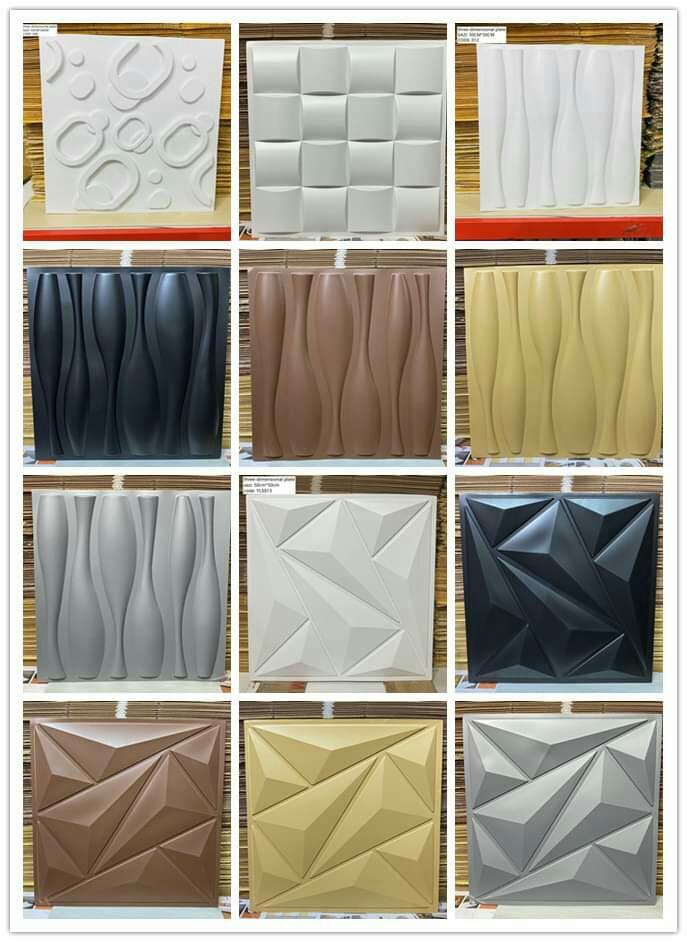 Wpc wall panel pvc flutted/floor sticker vynil/ pvc wall 3D/Foambricks ...