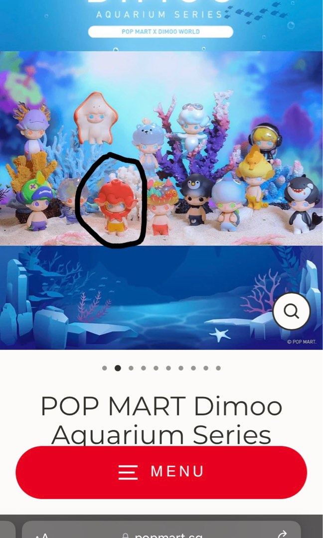 WTT Dimoo Aquarium Series Octopus BNIF, Hobbies & Toys, Toys & Games on ...