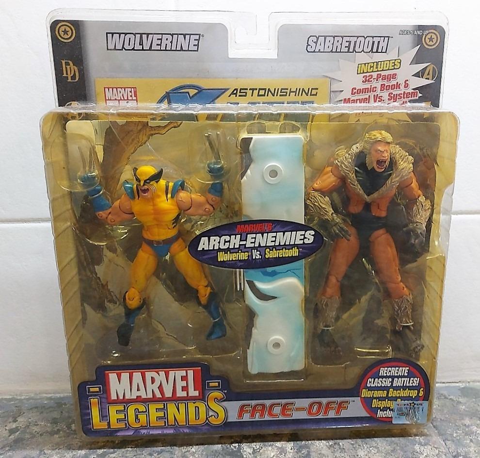 X-MEN (VARIANT) WOLVERINE VS SABERTOOTH - Marvel Legends Face Off ...