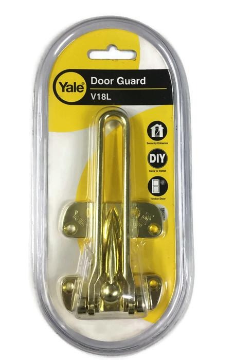 Yale Heavy Duty Door Guard for Safety -V18L (Gold, Chrome, Antique Brass, or Copper), Furniture ...