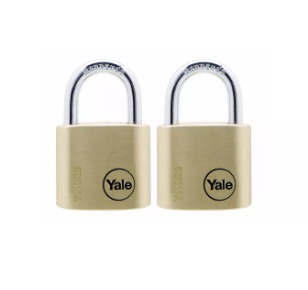 Yale Y110 2 pcs. Keyed-Alike Outdoor Series Wet Conditions Solid Brass ...