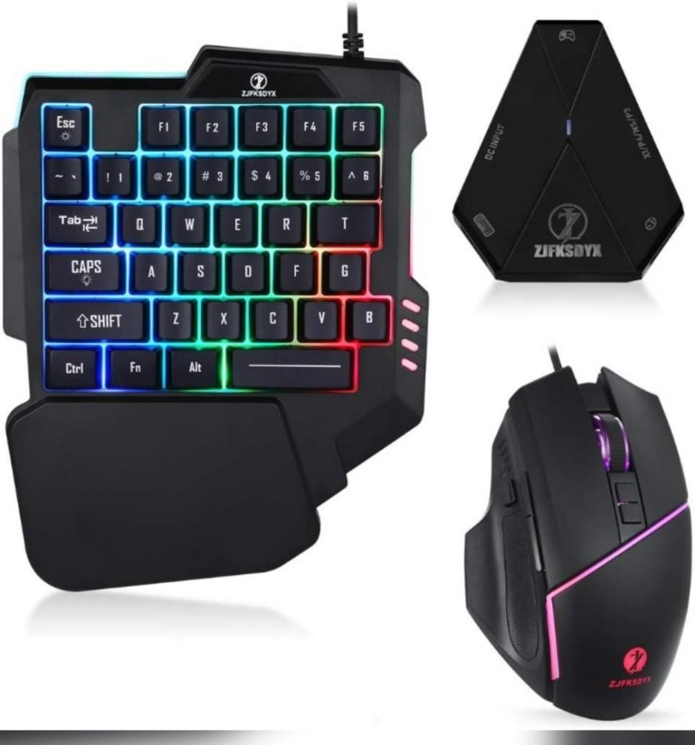 B4) ZJFKSDYX C91 MAX-Pro Keyboard with Mouse and Headset - for PS4 Xbox ...