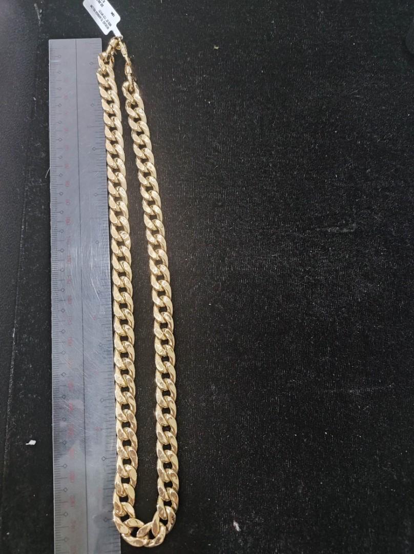 18K barbada saudi gold necklace 20", Luxury, Accessories on Carousell