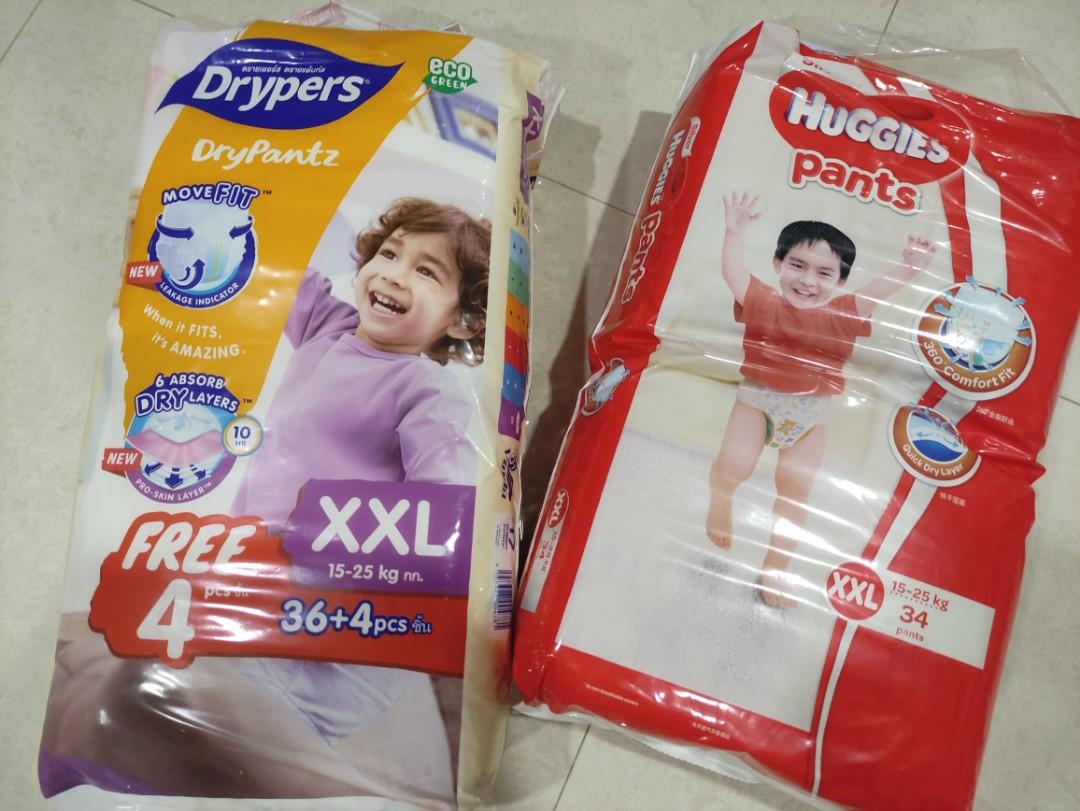2 packs of XXL diapers, Babies & Kids, Bathing & Changing, Diapers ...