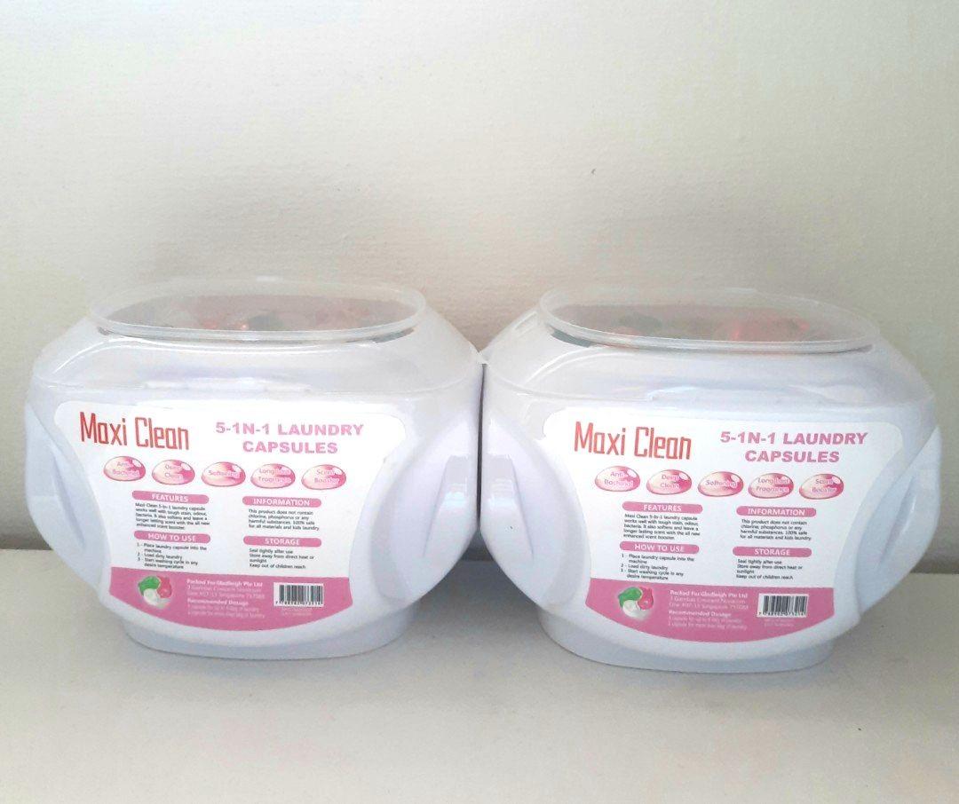 2 Tubs Maxi Clean 5 in 1 Flower Kisses with Sweet Fruits Laundry ...