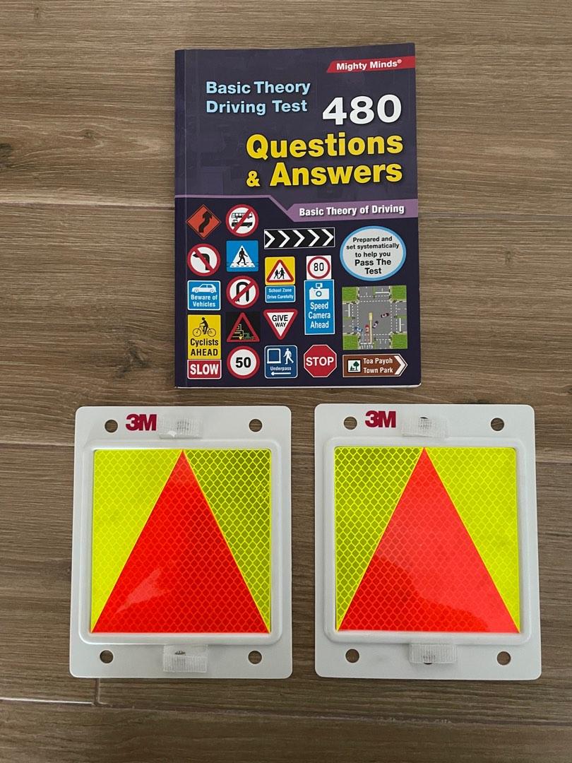 3M Probation Plate + Basic Theory Driving Test Book, Car Accessories ...