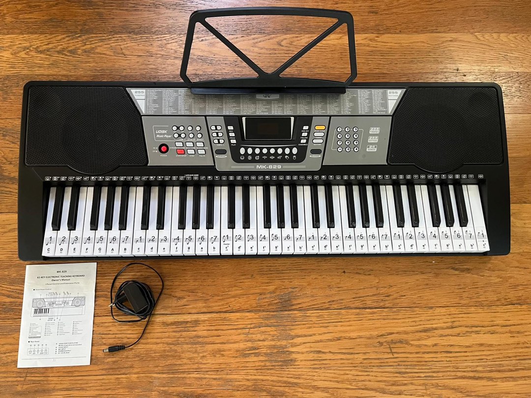 61 Key Electronic Teaching Keyboard (MK-829), Hobbies & Toys, Music ...