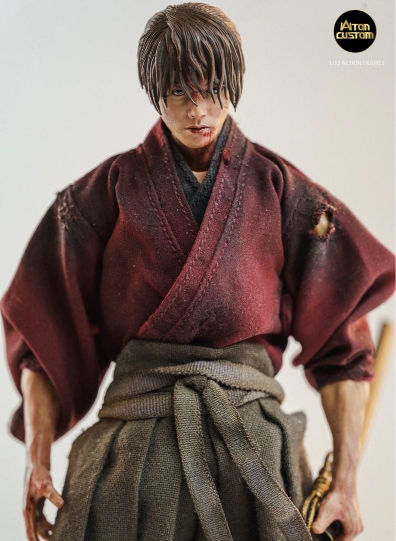 預訂 1/12 Aton Custom 浪客劍心 真人電影版 佐藤健 action figure 戰損版, 興趣及遊戲, 玩具 & 遊戲類 ...