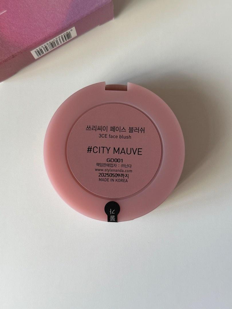現貨 3CE face blush 胭脂/腮紅 CITY MAUVE, 美容＆個人護理, 健康及美容 - 皮膚護理, 化妝品 - Carousell