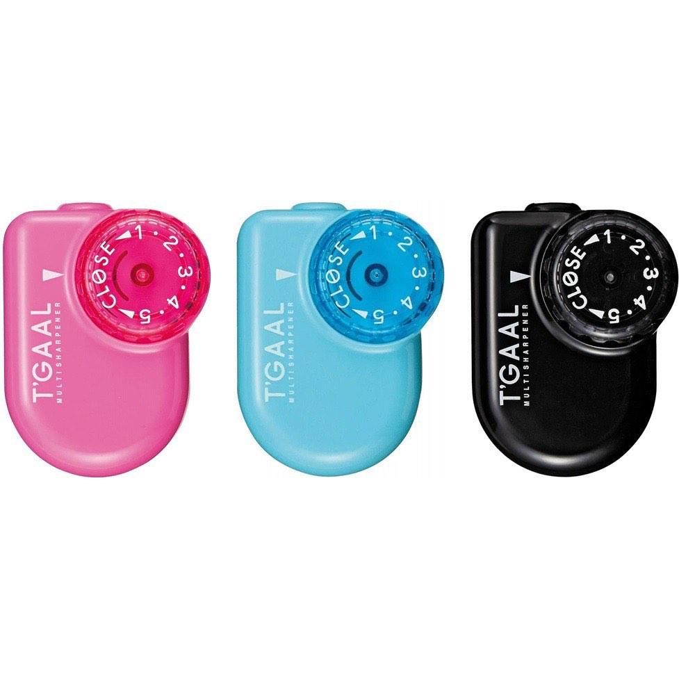 日本製 KUTSUWA T’GAAL 五段式尖度 可調節 削鉛筆機 攜帶型 K’ZOOL, 書籍、休閒與玩具, 文具、藝術、手工藝, 文具、上學用品在旋轉拍賣