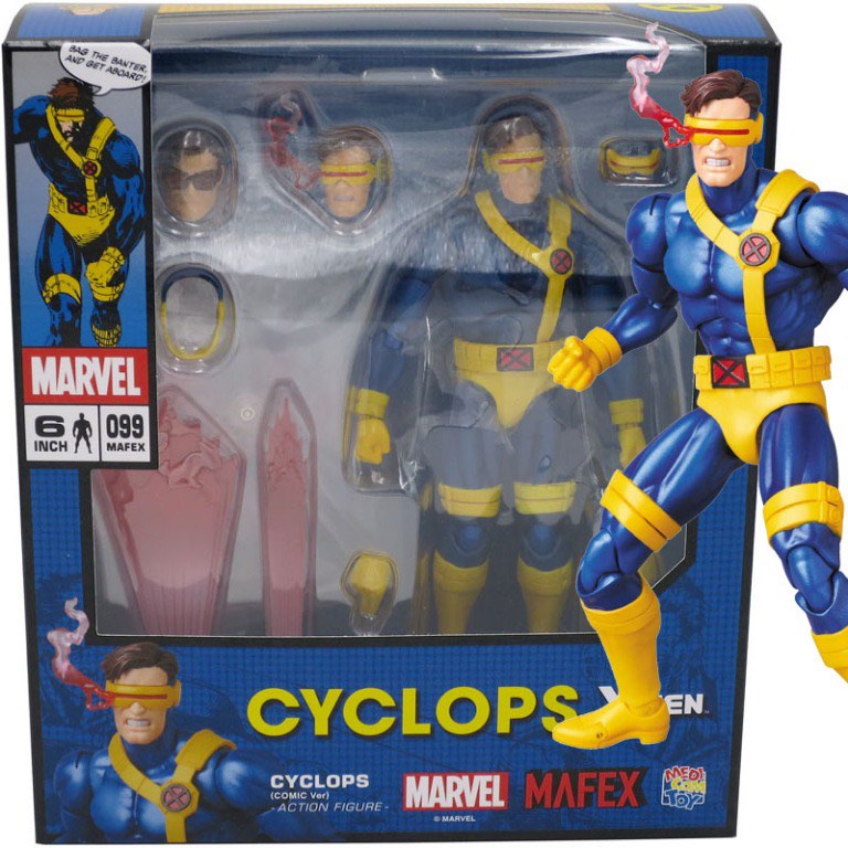 「徵收 全新或二手」Mafex X-men Cyclops (chomic Vera.) 099, 興趣及遊戲, 玩具 & 遊戲類 ...