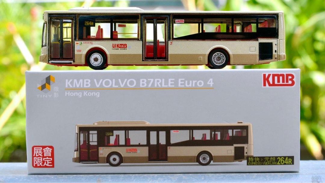 全新 Tiny KMB Volvo B7RLE Euro 4 - 264R 特快》元朗 (展會限定）, 興趣及遊戲, 玩具 & 遊戲類 ...