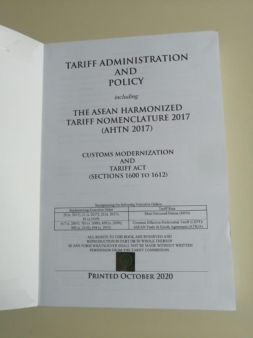 AHTN 2017 PRINTED OCTOBER 2020, Hobbies & Toys, Books & Magazines ...