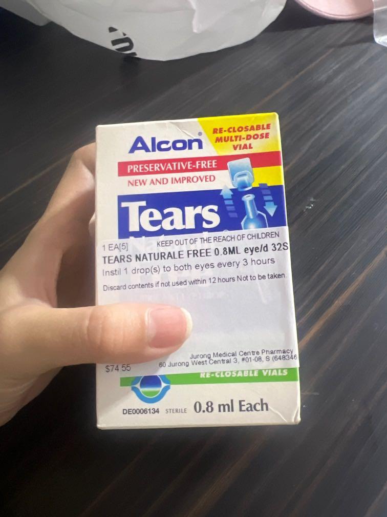 Alcon tears naturale free eye drops, Health & Nutrition, Medical ...