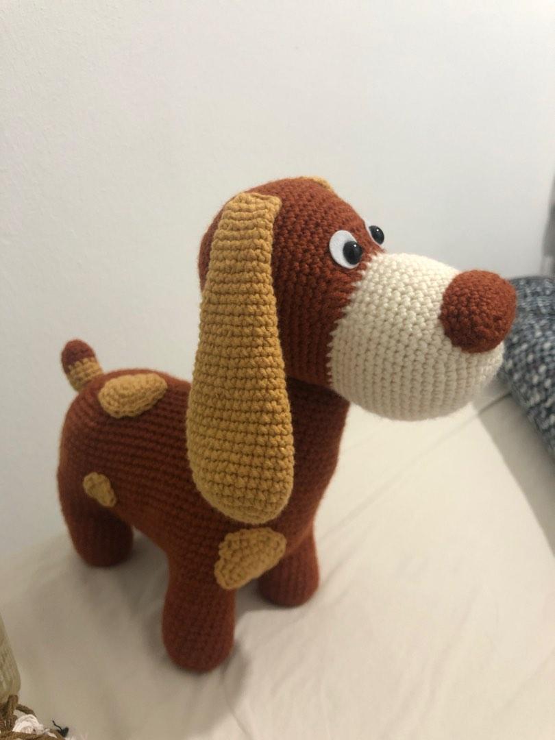 Amigurumi Bruno dog, Hobbies & Toys, Stationery & Craft, Handmade Craft ...