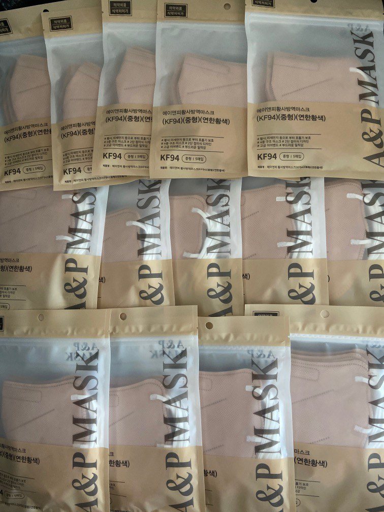 韓國A&P mask M size KF94, 健康及營養食用品, 口罩、面罩 - Carousell