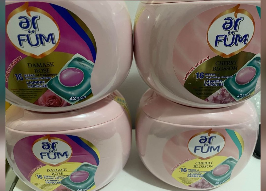 Ar Fum Laundry Capsules (42 pods), Furniture & Home Living, Cleaning ...