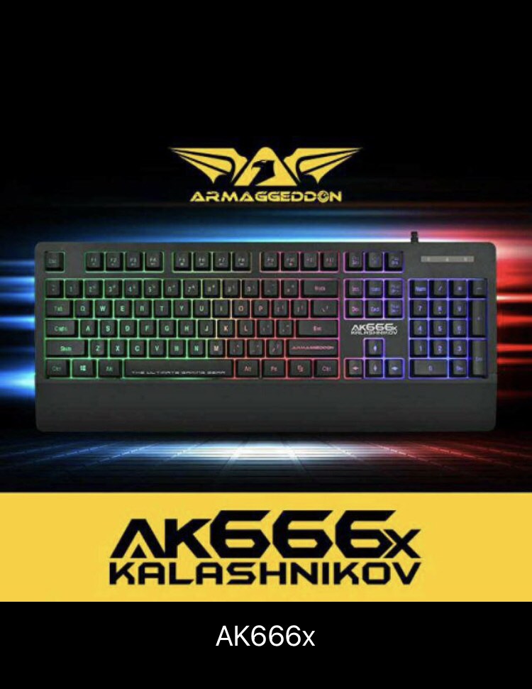 Armaggeddon AK-666 Kalashnikov Gaming Keyboard, Computers & Tech, Parts ...