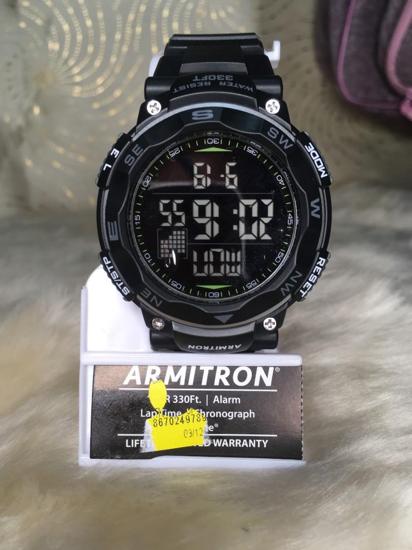 Armitron Sport Men's Digital Chronograph Resin Strap Watch, Men's ...