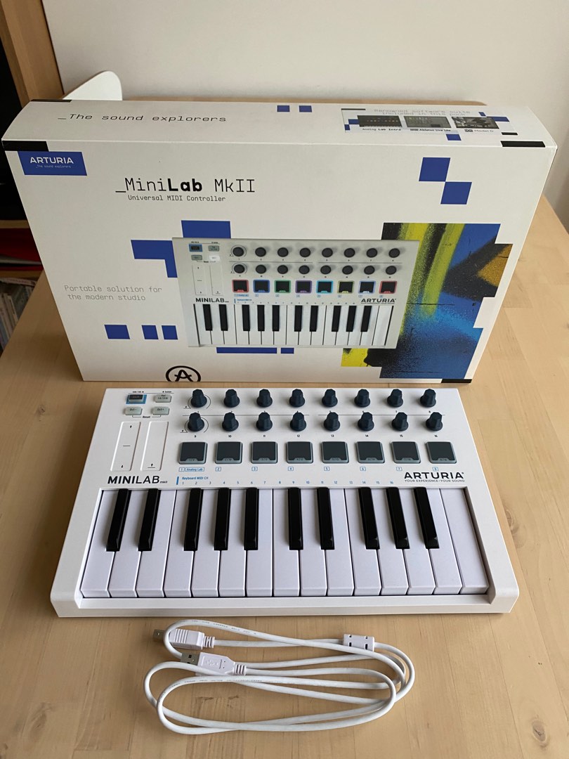Arturia MiniLab Mk2 MIDI Controller, Hobbies & Toys, Music & Media, Musical Instruments on Carousell
