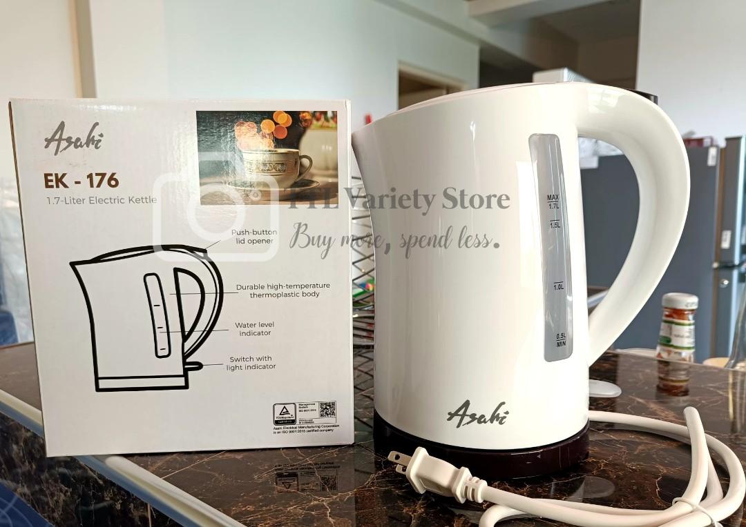 Asahi EK 176 1.7L Electric Kettle, TV & Home Appliances, Kitchen ...