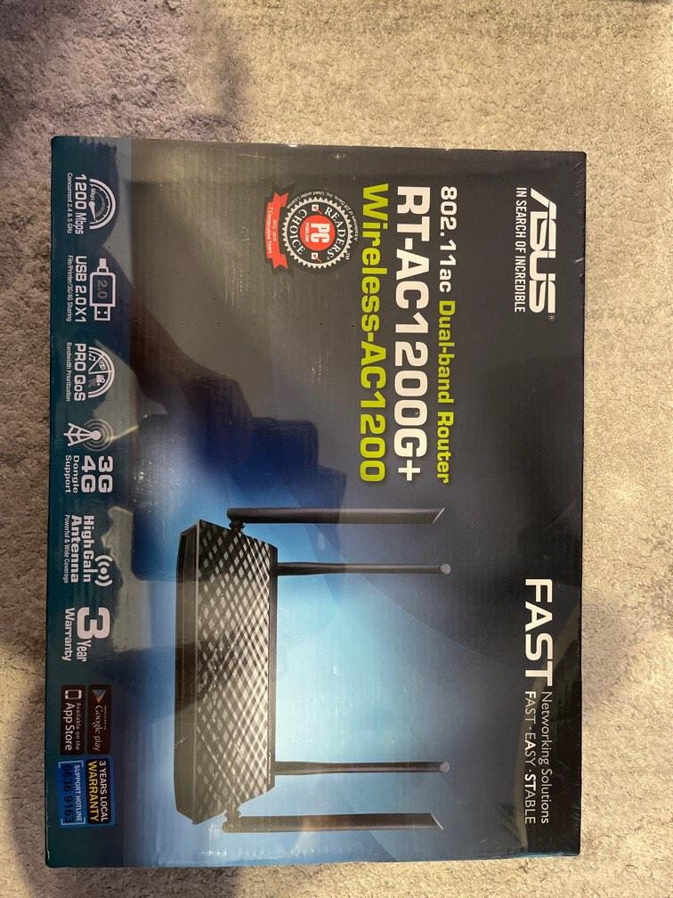 ASUS 802.11ac Dual band router RT-AC1200G+, Computers & Tech, Parts ...
