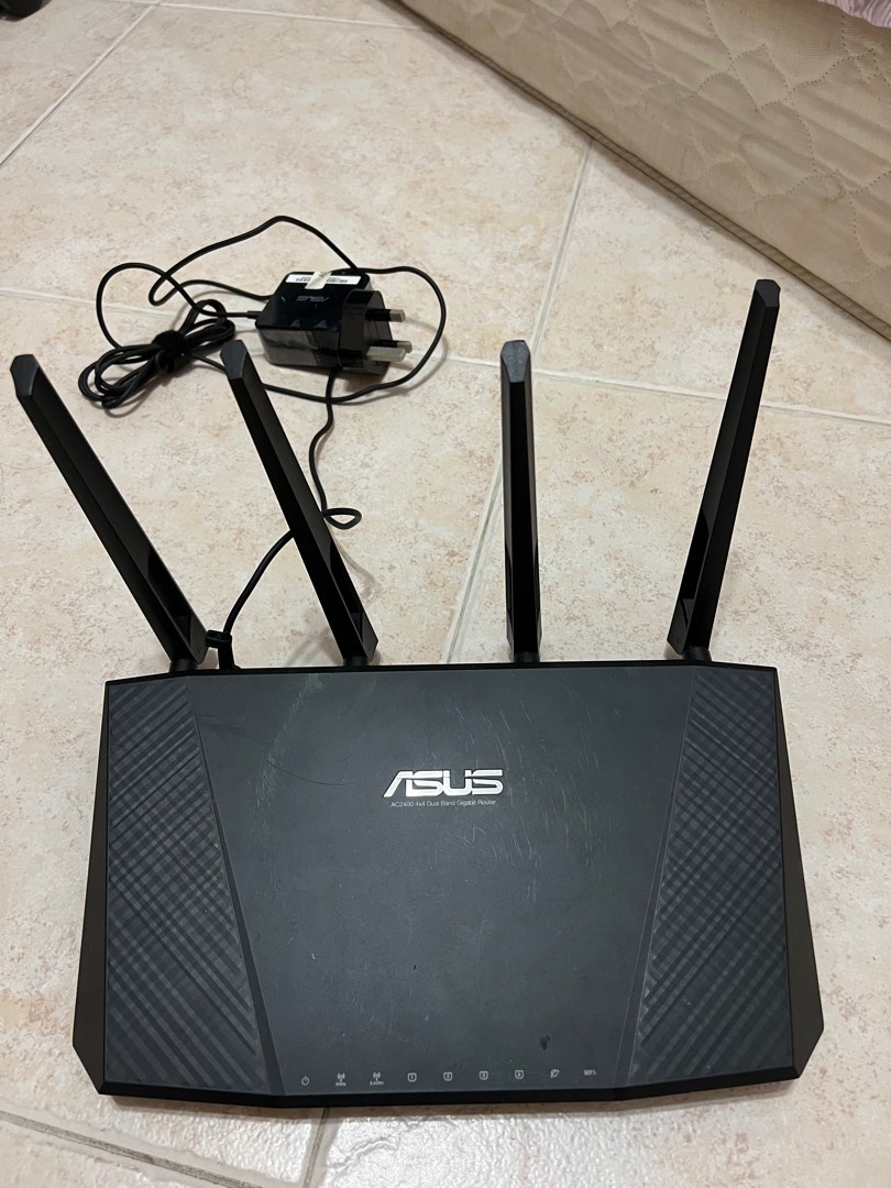 Asus AC2400 4x4 Dual Band Gigabit Router, Computers & Tech, Parts ...