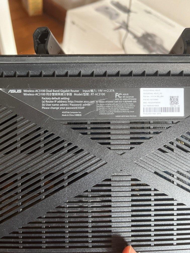 Asus wireless gaming router RT 3100, Computers & Tech, Parts ...