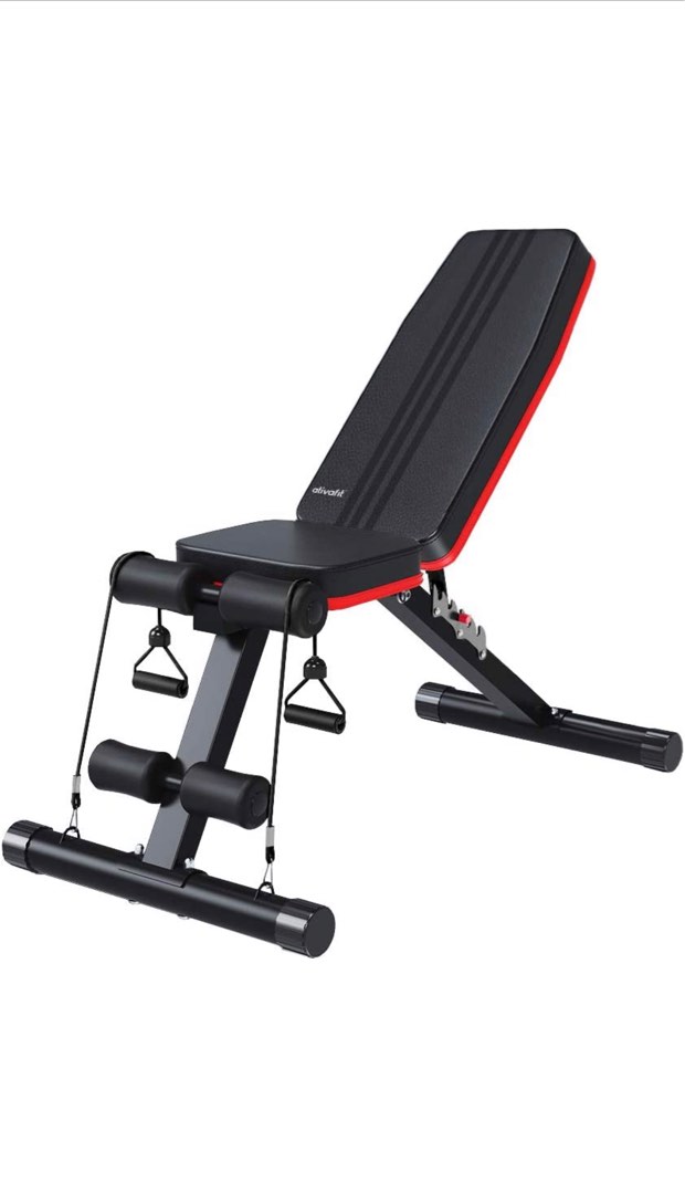 Ativafit Adjustable Weight Bench for Full Body Workout Multi-Purpose ...