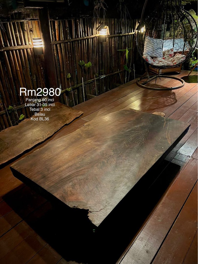 Balau Table, Furniture & Home Living, Outdoor Furniture on Carousell