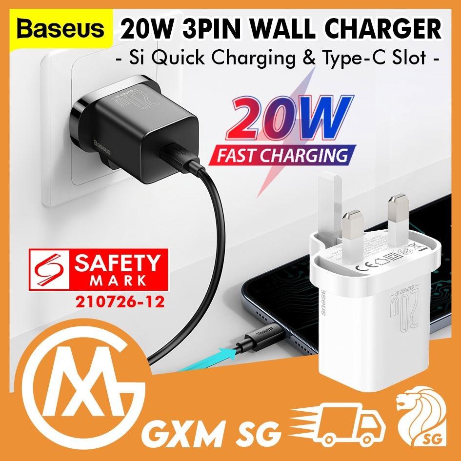 Baseus 20W Type-C PD Charger Super Si Fast Charging For iP 12mini 12 ...