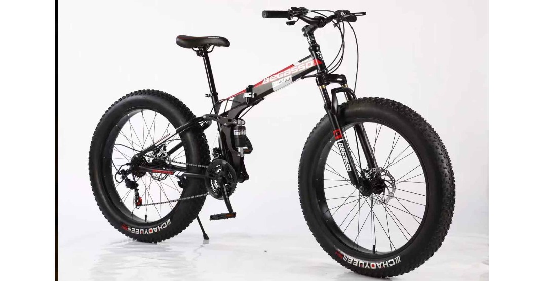 Begasso Foldable Fat bike 26 Inch 21 Speed Bicycles Fatbike Shimano ...