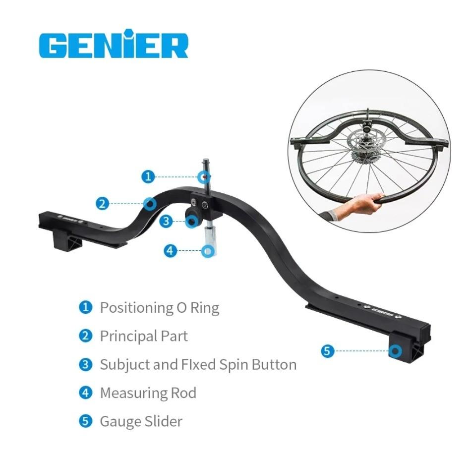 Bicycle Wheel Dishing Centering Alignment Gauge Tool For 12 - 29Inch 700cc, Sports Equipment ...