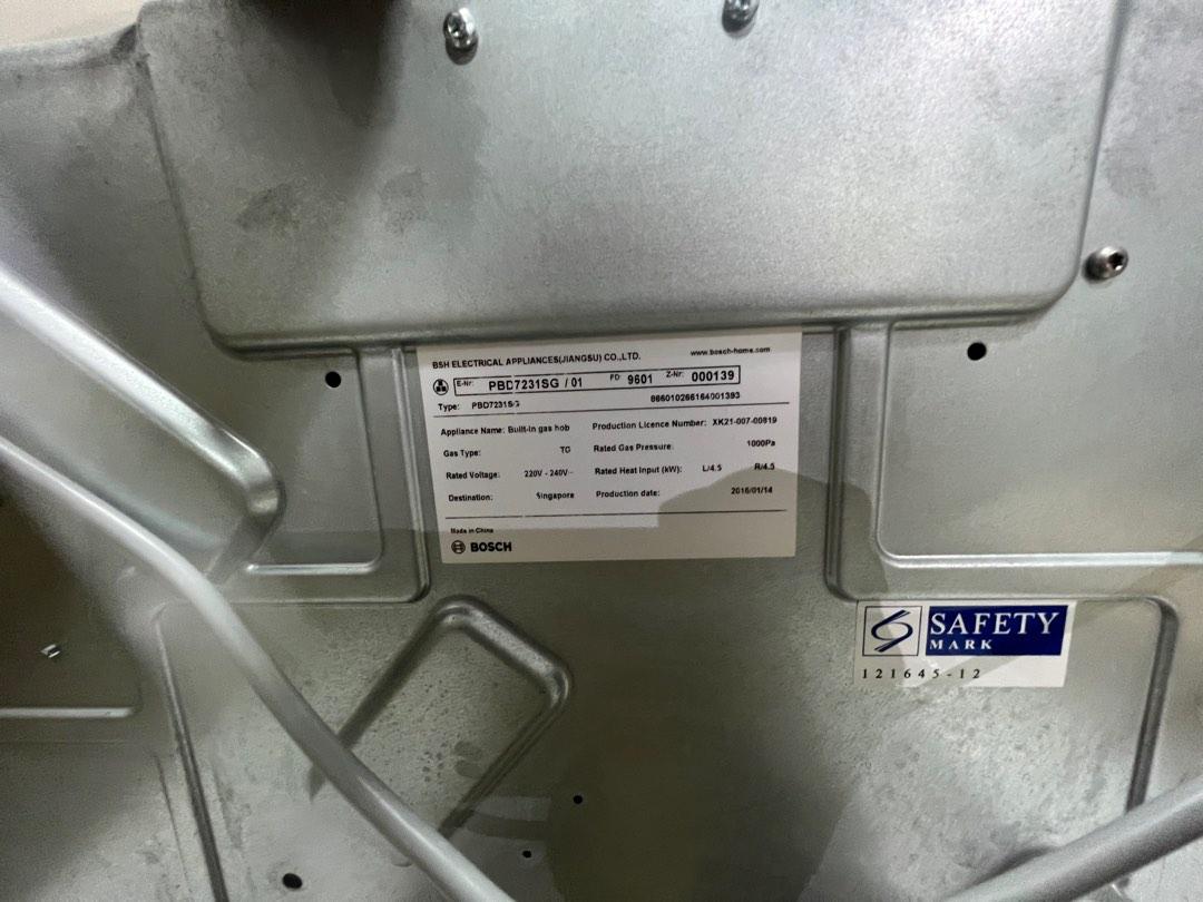BOSCH CYLINDER GAS HOB, Furniture & Home Living, Bathroom & Kitchen ...