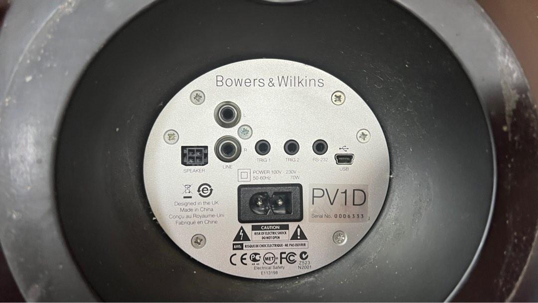 Bowers & Wilkins (B&W) PV1D subwoofer, Audio, Soundbars, Speakers ...