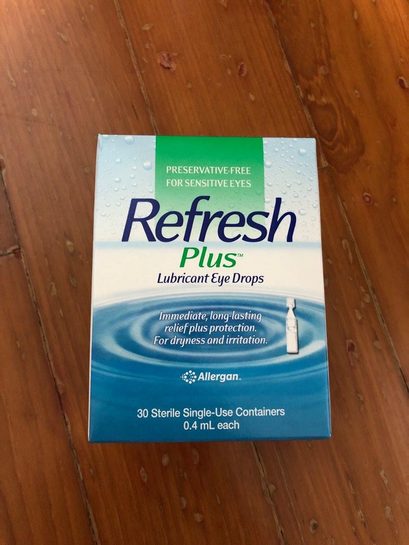 Brand New Refresh Plus Lubricant Eye Drops Sterile Single (20 boxes ...