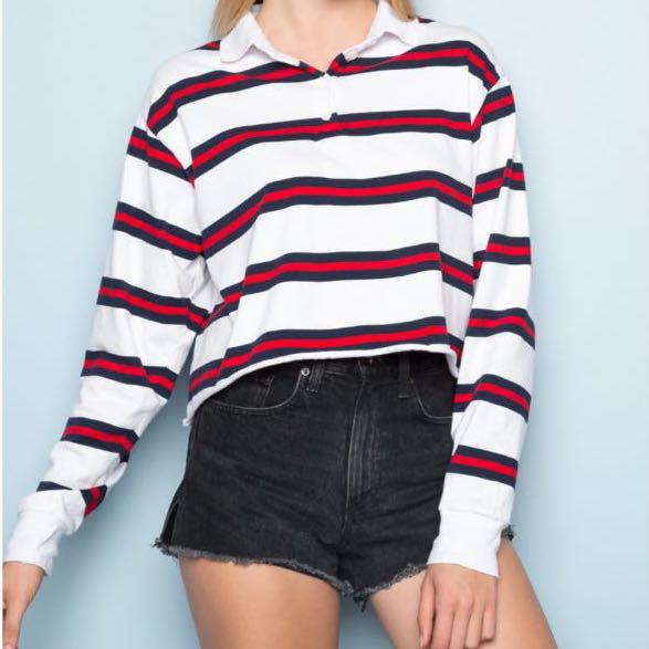 Brandy Melville Johnny Top, Women's Fashion, Tops, Longsleeves on Carousell