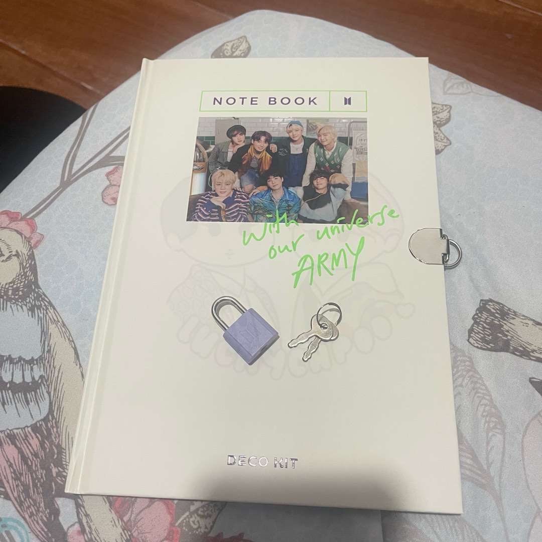 BTS DECO KIT NOTEBOOK WITH LOCK AND KEYS (UNSEALED), Hobbies & Toys ...