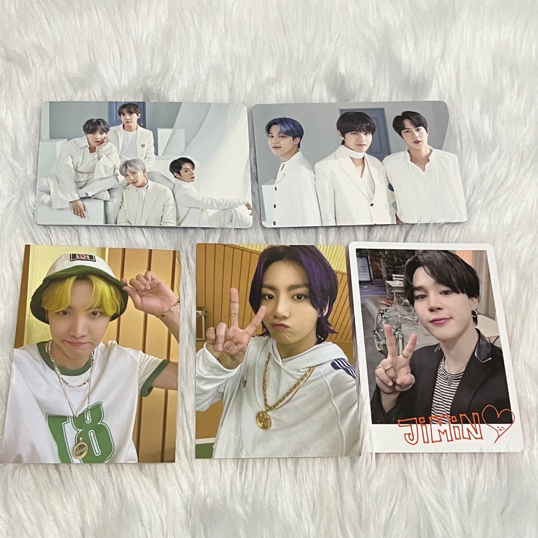 BTS postcards (jungkook, jimin, jhope & group), Hobbies & Toys ...