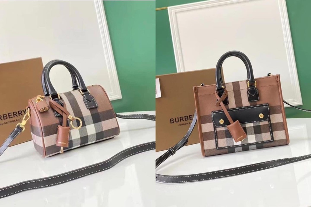 Burberry w magnetic box, Luxury, Bags & Wallets on Carousell