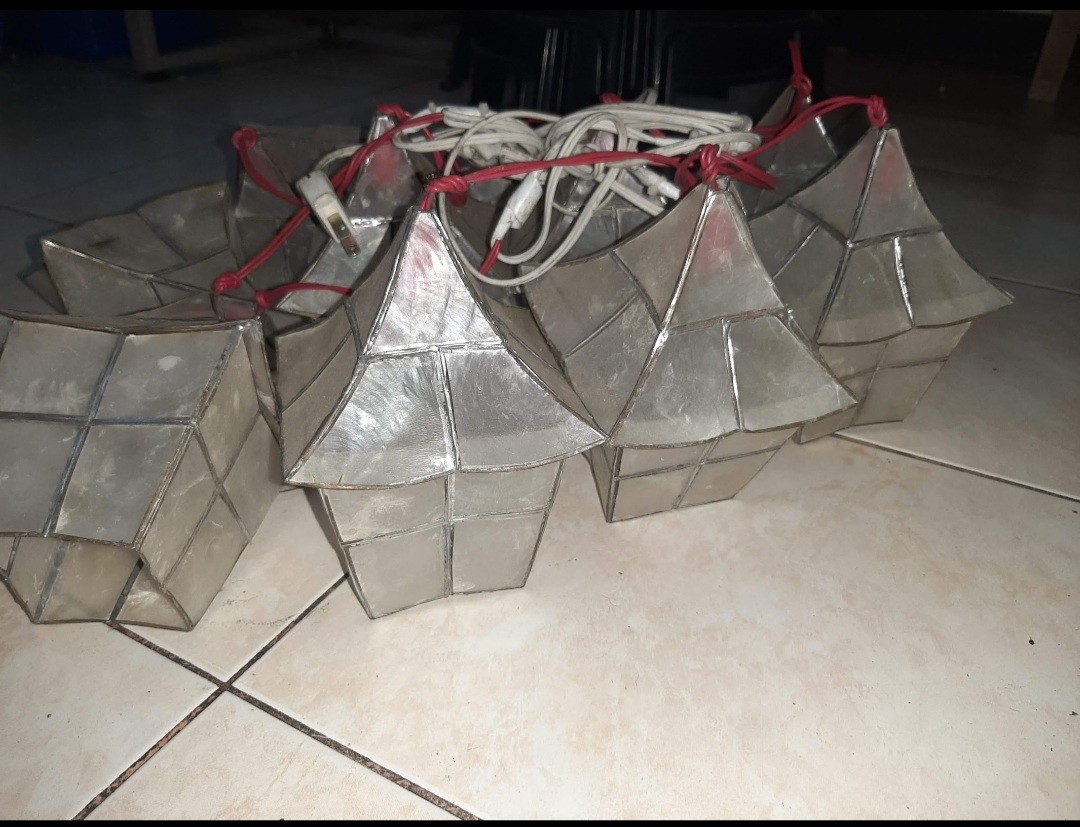Capiz house lantern, Furniture & Home Living, Lighting & Fans, Lighting ...