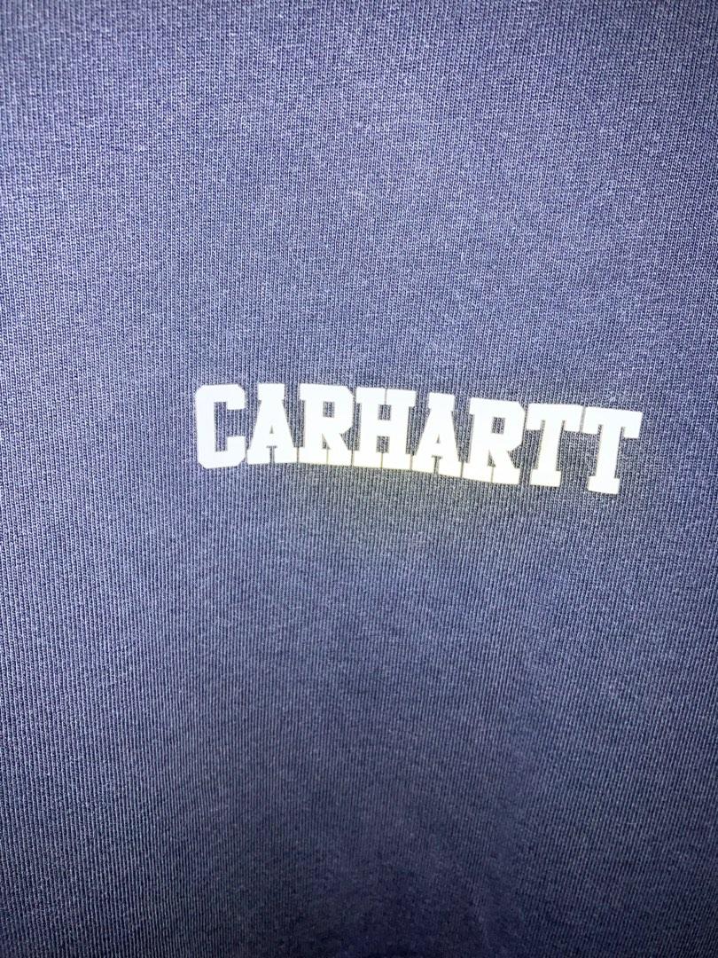 Carhartt college script t-shirt, Men's Fashion, Tops & Sets, Tshirts ...