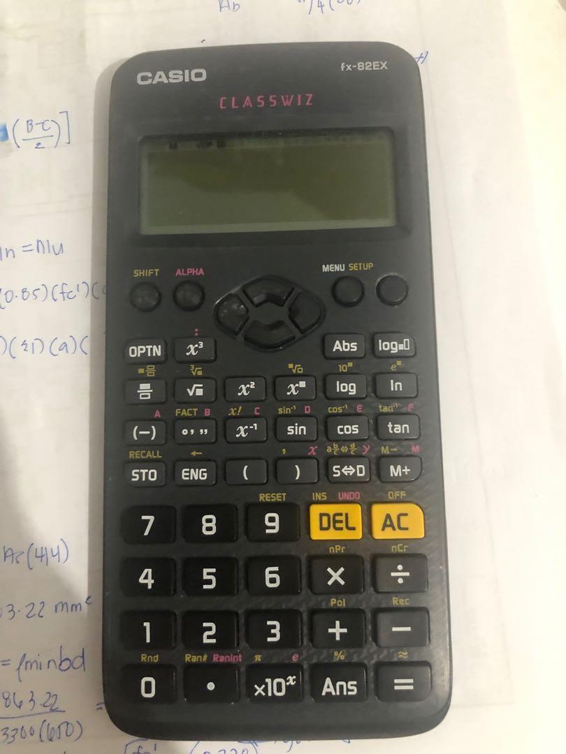 CASIO FX-82EX SCIENTIFIC CALCULATOR (PRC APPROVED), Computers & Tech ...