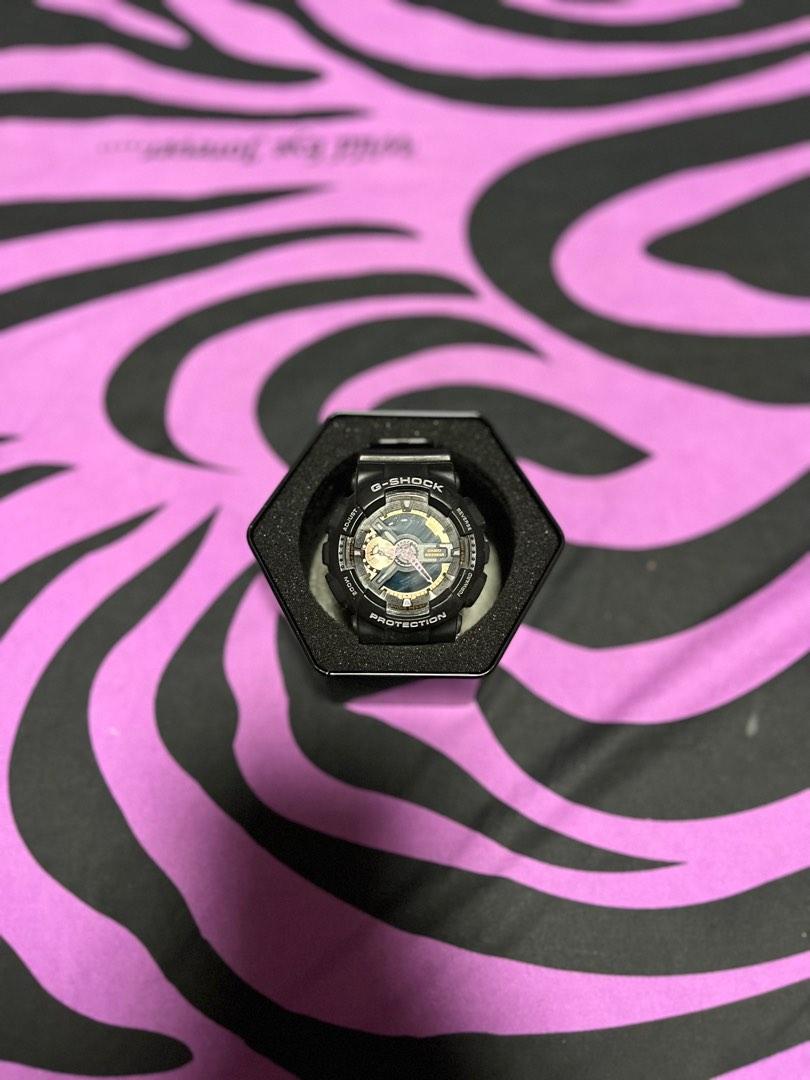 Casio G Shock Black Stealth Series Analog Digital Black X Rose Gold X