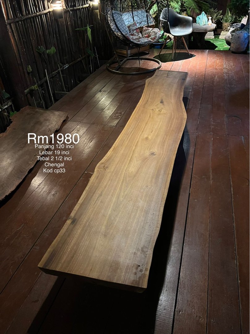 Chengal Table, Furniture & Home Living, Outdoor Furniture on Carousell