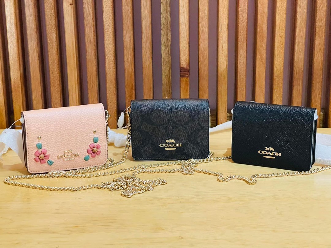 Coach Mini Wallet on Chain, Women's Fashion, Bags & Wallets, Cross-body ...