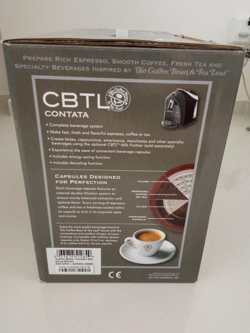 CBTL Contata Model S03 (Coffee Bean & Tea Leaf), TV & Home Appliances ...