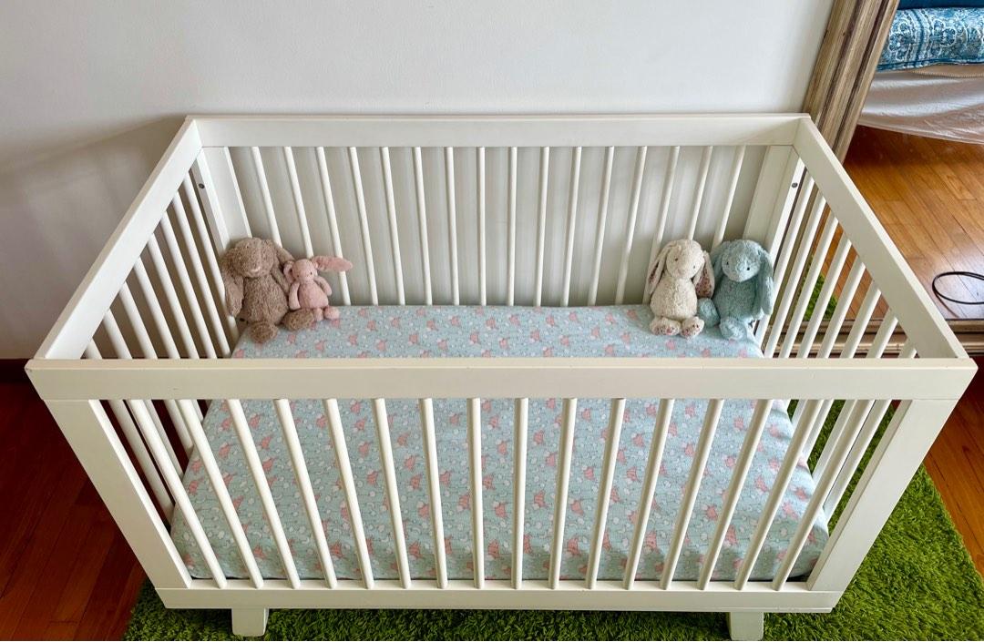 Convertible baby cot in white, Babies & Kids, Baby Nursery & Kids ...