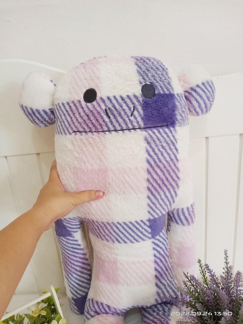 Craftholic Loris L Purple Checkered Soft Toy Plushie Hug Cushion, Hobbies & Toys, Toys & Games ...