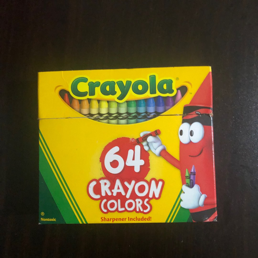 Crayola 64 crayons, Hobbies & Toys, Stationary & Craft, Craft Supplies ...